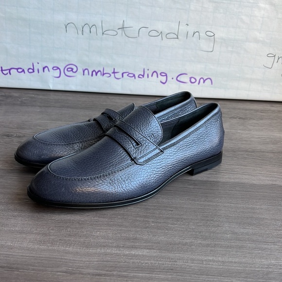 Bally | Shoes | Bally Swiss Made Size Us 7 Eur 6 Textured Blue Slip On ...